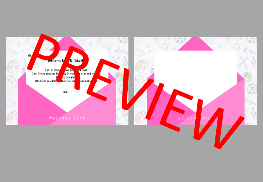 Editable Welcome Back To School Letter Theme | Made By Teachers