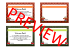 Editable Welcome Back To School Cards Fall Theme - Made By Teachers