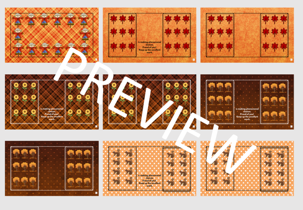 Editable Behavior Punch Cards Fall Theme - Made By Teachers