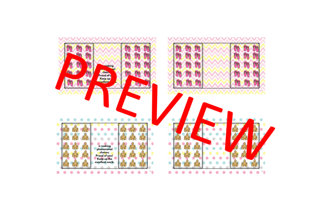 Editable Behavior Punch Cards Summer Theme - Made By Teachers