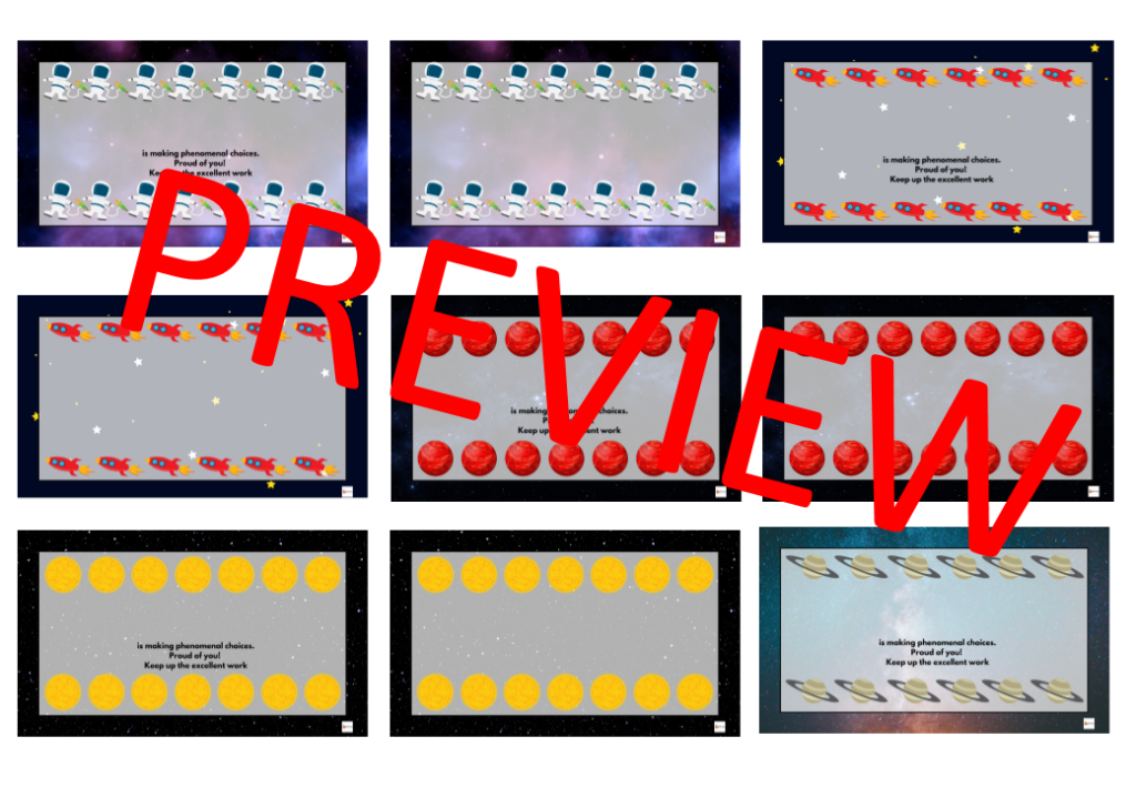 Editable Behavior Punch Cards Science Theme | Made By Teachers