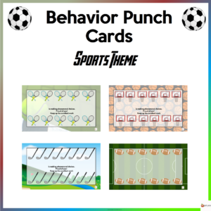 Editable Behavior Punch Cards Summer Theme - Made By Teachers