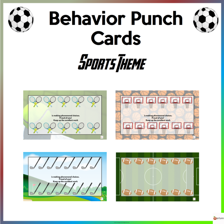 Editable Behavior Punch Cards Summer Theme - Made By Teachers