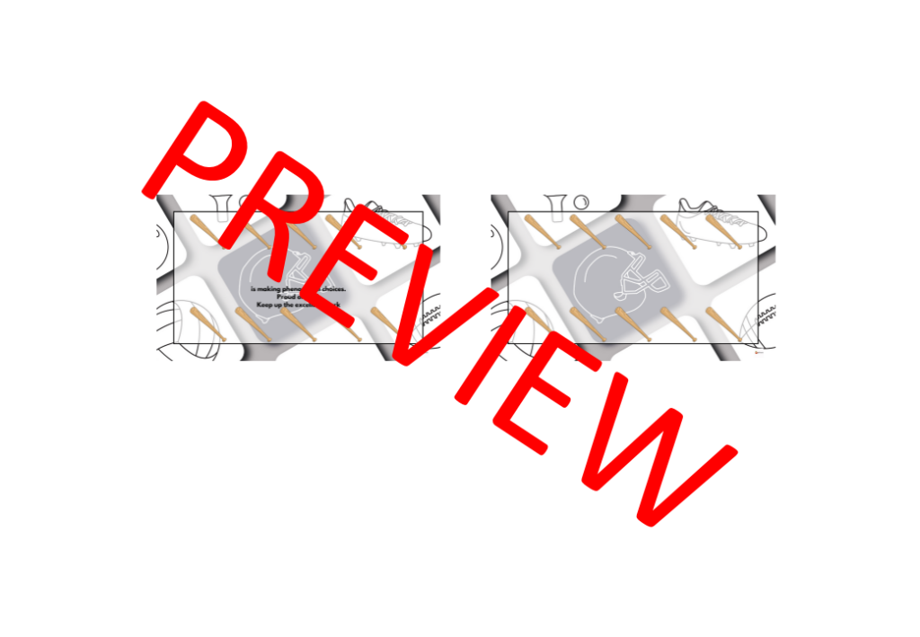 Editable Behavior Punch Cards Sports Theme - Made By Teachers