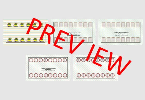 Editable Behavior Punch Cards School Theme | Made By Teachers