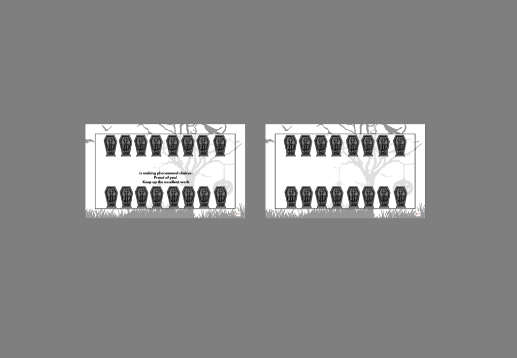 Editable Behavior Punch Cards Halloween Theme - Made By Teachers