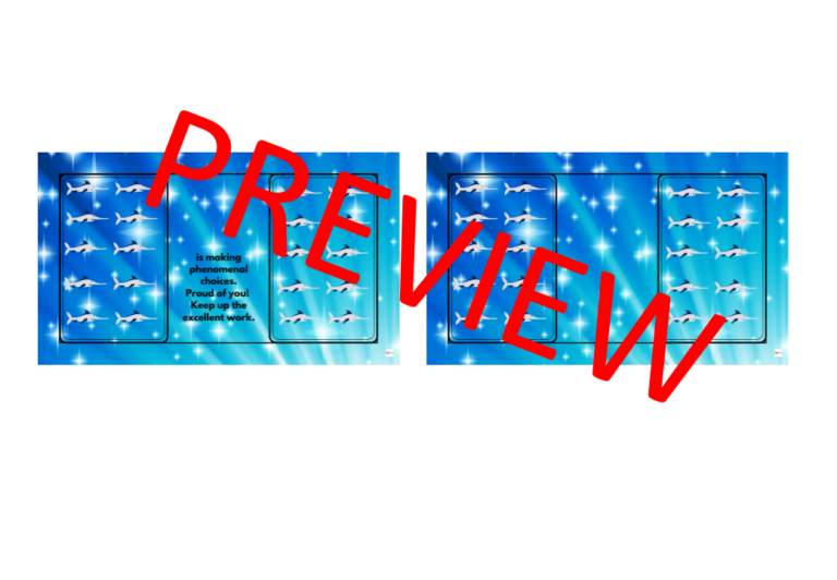 Editable Behavior Punch Cards Ocean Theme - Made By Teachers