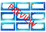 Editable Desk Name Tags Ocean Theme - Made By Teachers