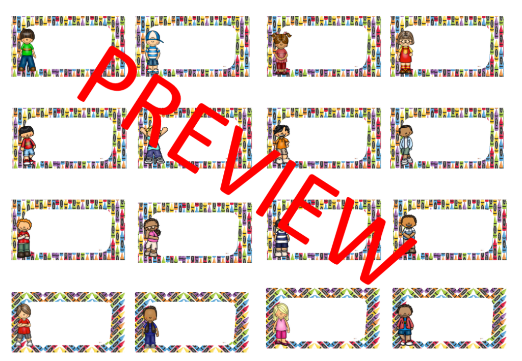 Editable Desk Name Tags Kids Edition - Made By Teachers