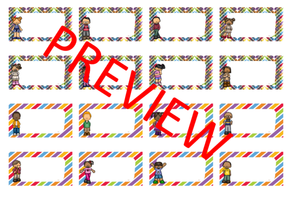 Editable Desk Name Tags Kids Edition - Made By Teachers