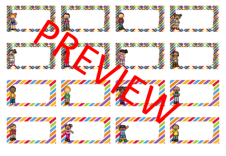 Editable Desk Name Tags Kids Edition - Made By Teachers