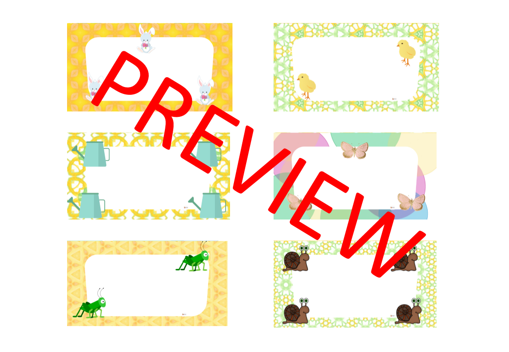 Editable Desk Name Tags Spring Theme | Made By Teachers