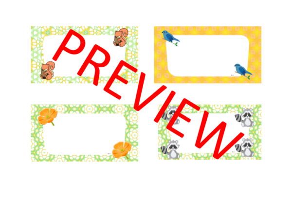 Editable Desk Name Tags Spring Theme | Made By Teachers