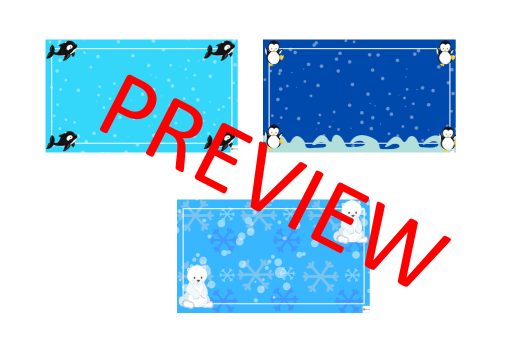 Editable Desk Name Tags Arctic Theme - Made By Teachers