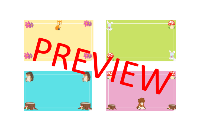 Editable Desk Name Tags Woodland Theme | Made By Teachers