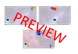 Editable Desk Name Tags Space Theme | Made By Teachers