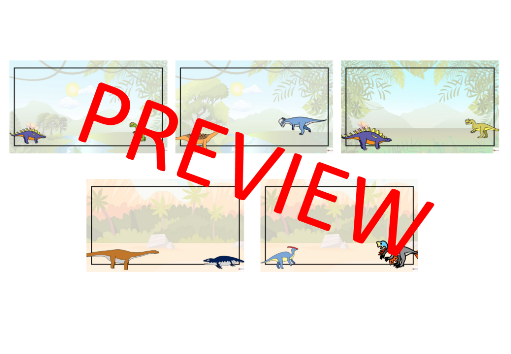 Editable Desk Name Tags Dinosaur Theme | Made By Teachers