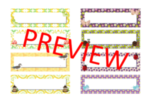 Editable Tote Tray Labels Spring Theme - Made By Teachers
