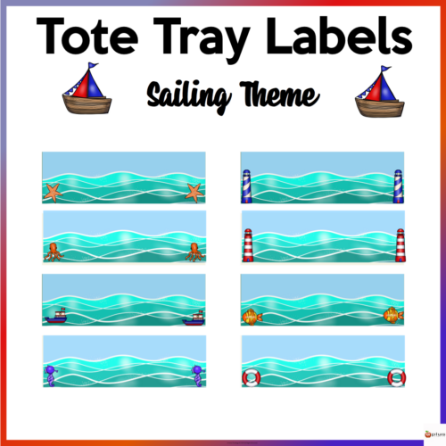 Editable Name Tags and Labels Sailing Theme Bundle | Made By Teachers