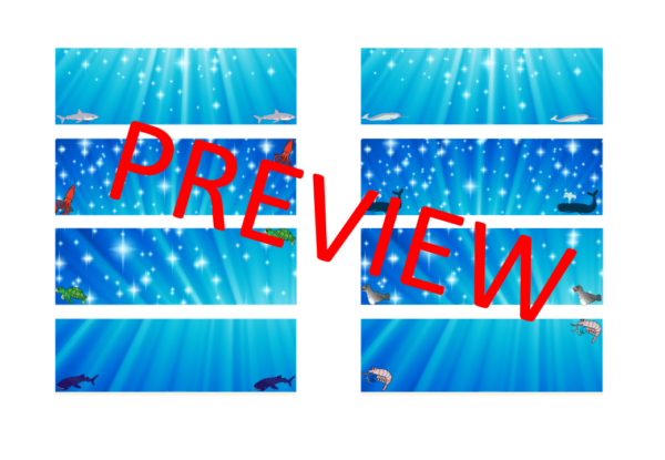 Editable Tote Tray Labels Ocean Theme - Made By Teachers