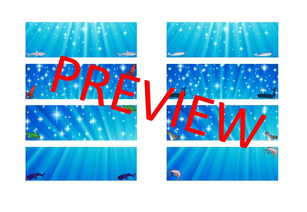 Editable Tote Tray Labels Ocean Theme | Made By Teachers