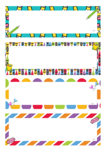 Editable Tote Tray Labels School Theme | Made By Teachers