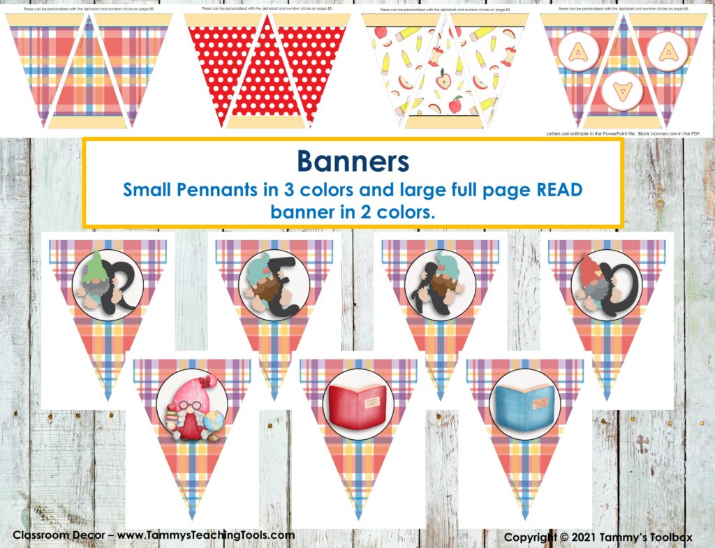 Gnome Theme Classroom Decor Set | Made By Teachers