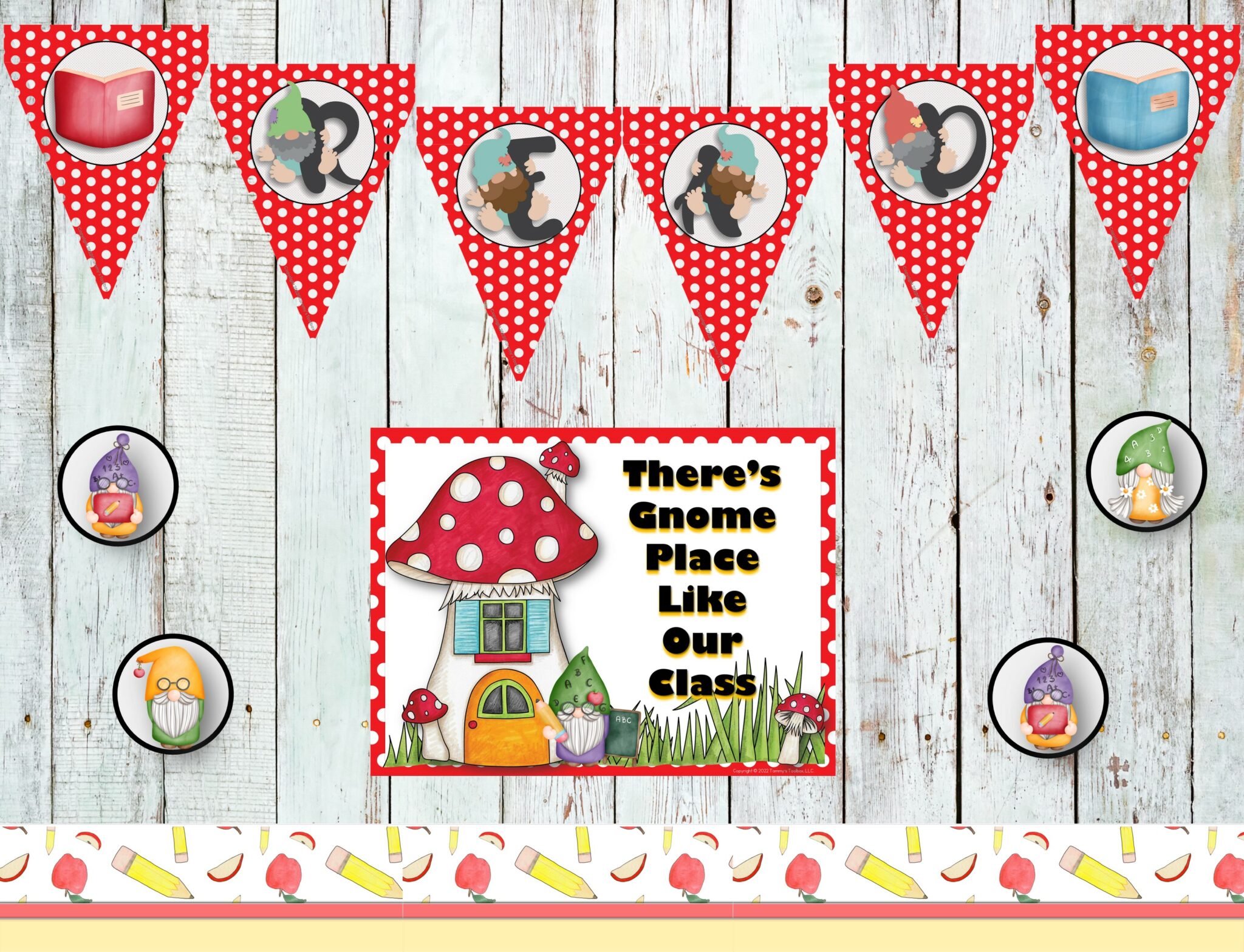 Gnome Theme Classroom Decor Set | Made By Teachers