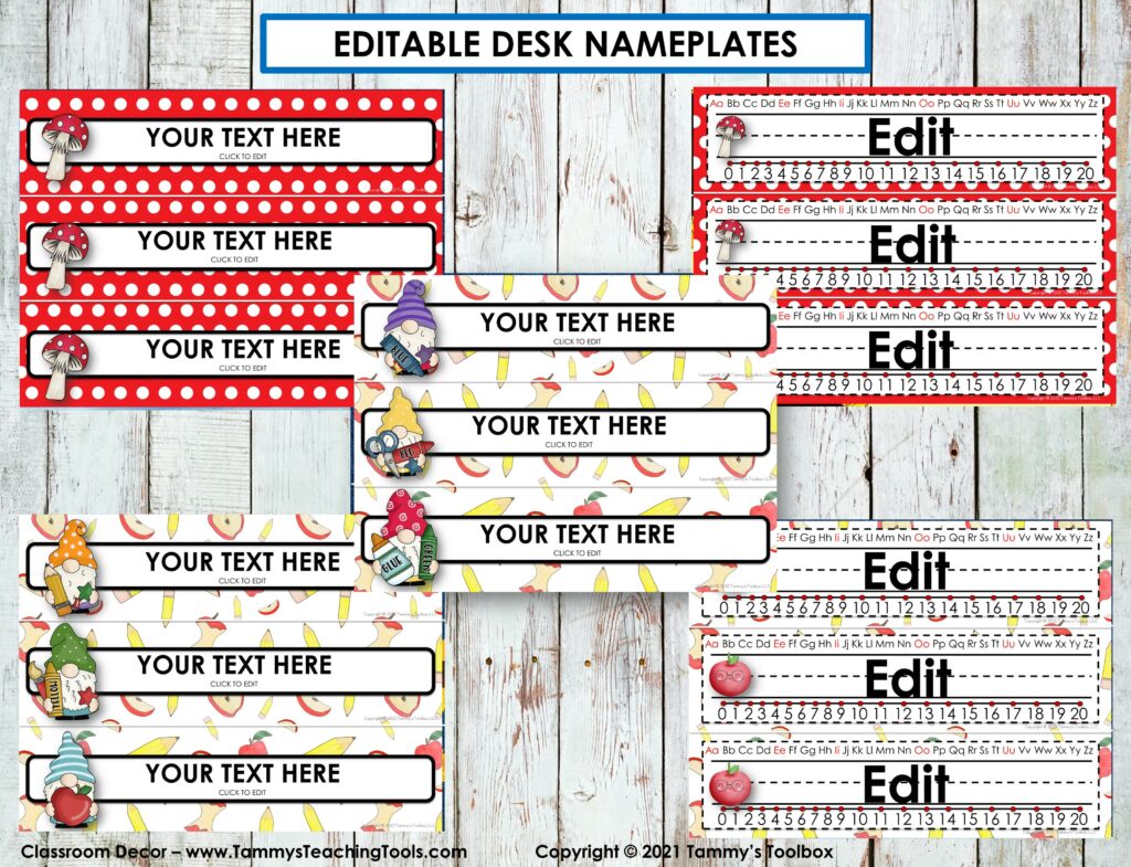 Gnome Theme Classroom Decor Set | Made By Teachers