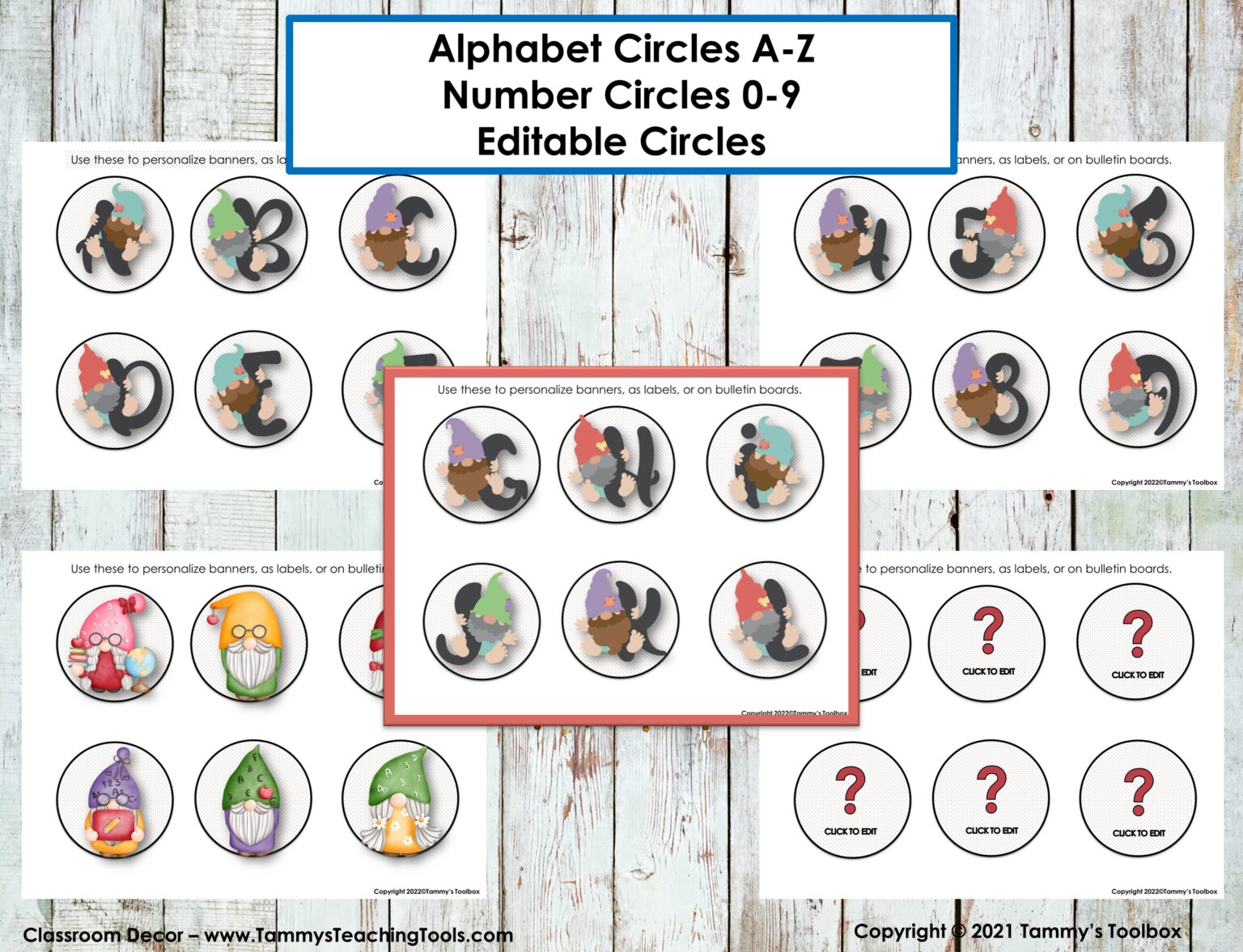 Gnome Theme Classroom Decor Set | Made By Teachers