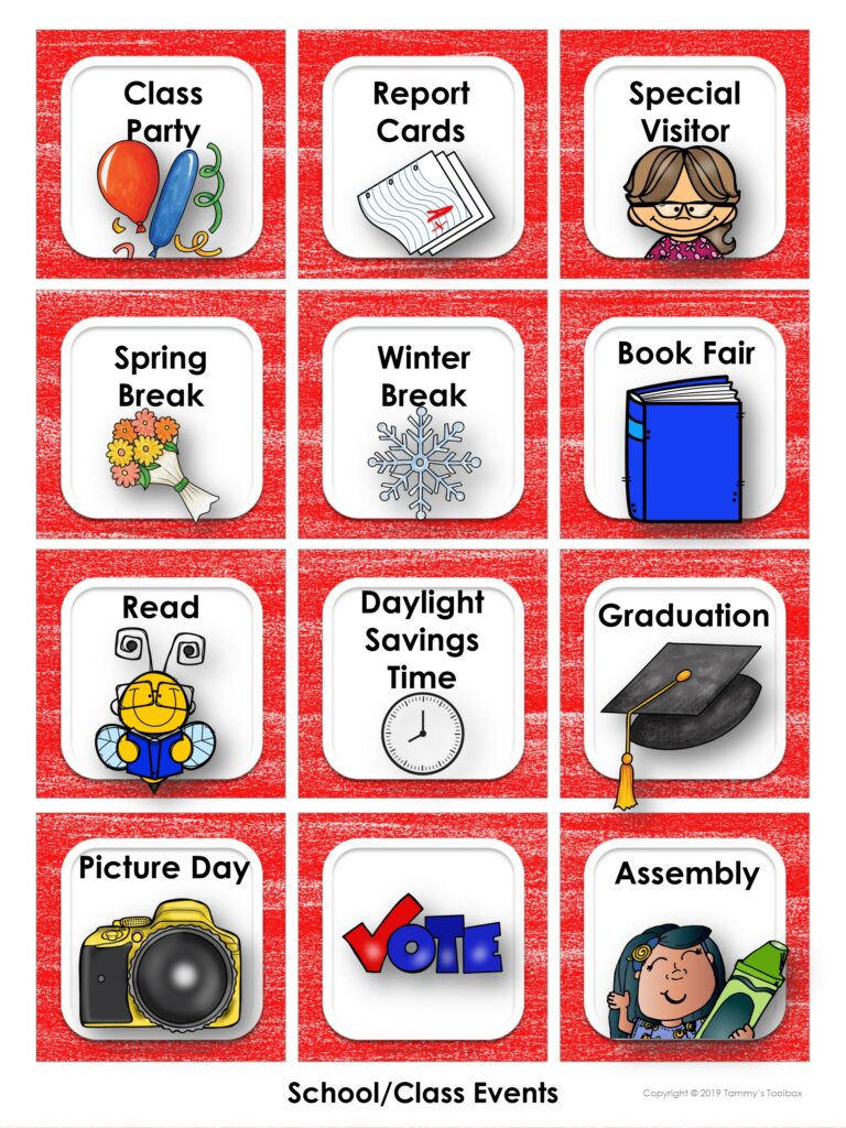 Classroom Calendar in Bright Colorful Classroom Decor Theme | Made By ...