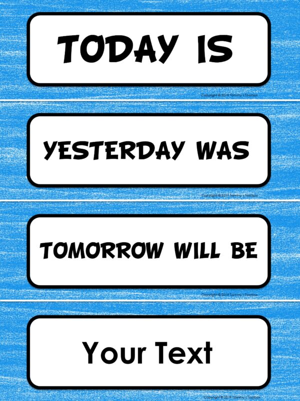 Classroom Calendar in Bright Colorful Classroom Decor Theme - Made By ...