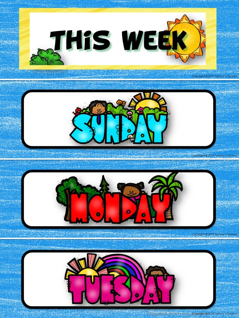 Classroom Calendar in Bright Colorful Classroom Decor Theme - Made By ...