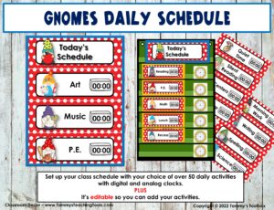 Classroom Decor Bundle in Gnomes Theme Editable - Made By Teachers