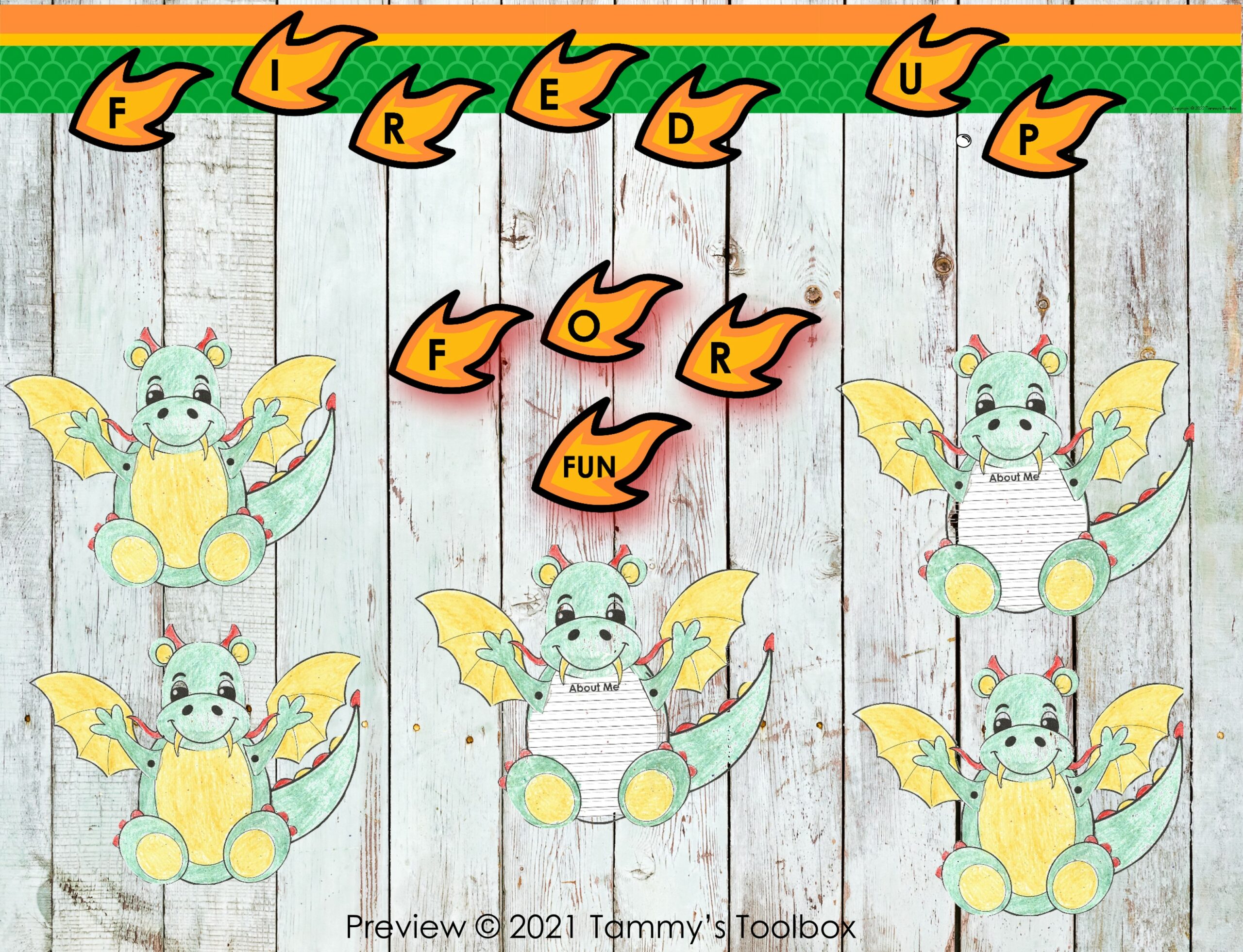 Build a Dragon Back to School Craft - Made By Teachers