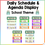 Schedule Card Labels and Daily Agenda Reminders Classroom Display ...