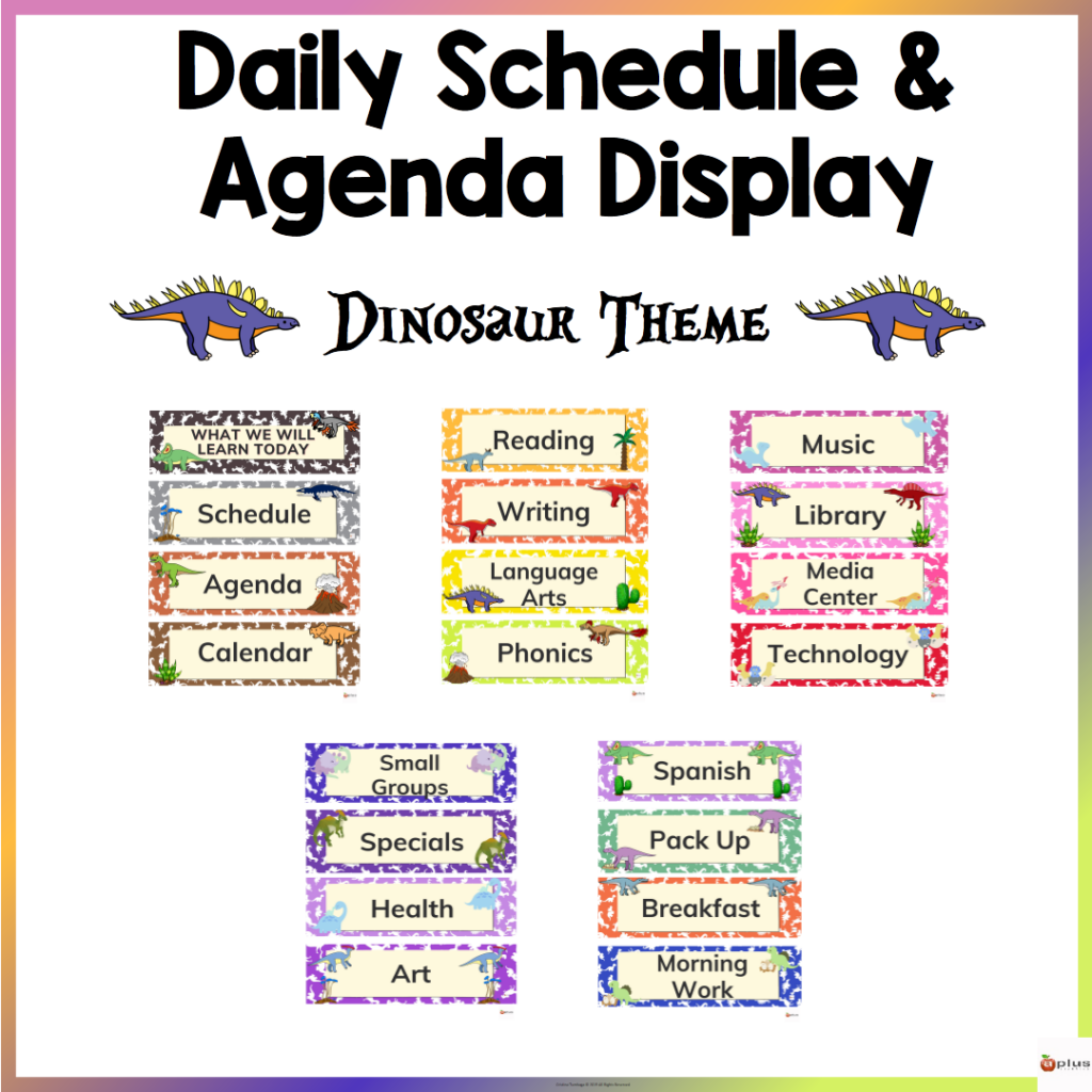 Schedule Card Labels and Daily Agenda Reminders Classroom Display ...
