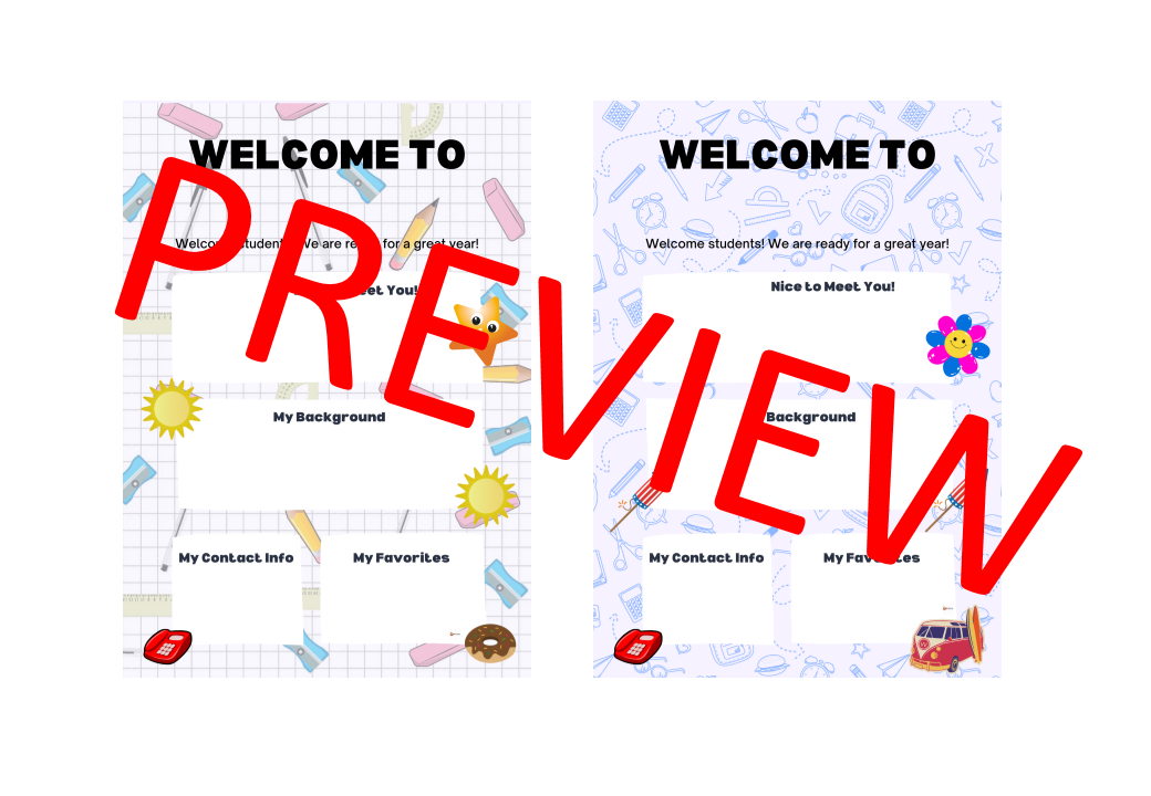 Editable Meet The Teacher Template School Theme - Made By Teachers