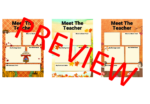 Editable Meet The Teacher Template Fall Theme - Made By Teachers
