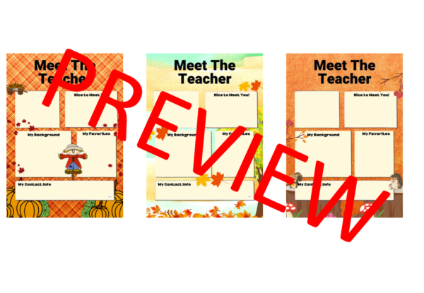 Editable Meet The Teacher Template Fall Theme - Made By Teachers