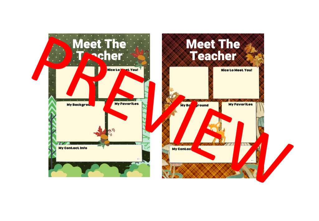 Editable Meet The Teacher Template Fall Theme - Made By Teachers