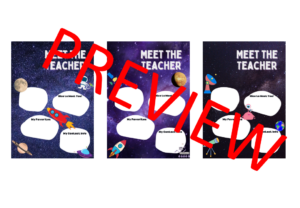 Editable Meet The Teacher Template Space Theme - Made By Teachers