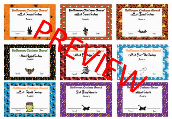 Halloween Costume Awards | Made By Teachers