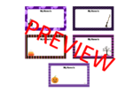 Editable Student Name Tags Halloween Theme - Made By Teachers