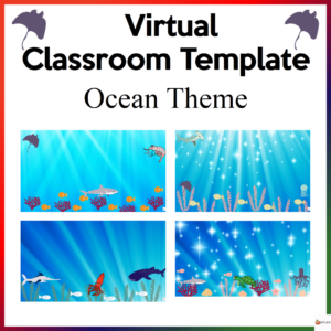 Virtual Classroom Template Ocean Background | Made By Teachers