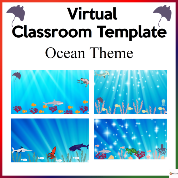Virtual Classroom Template Ocean Background - Made By Teachers
