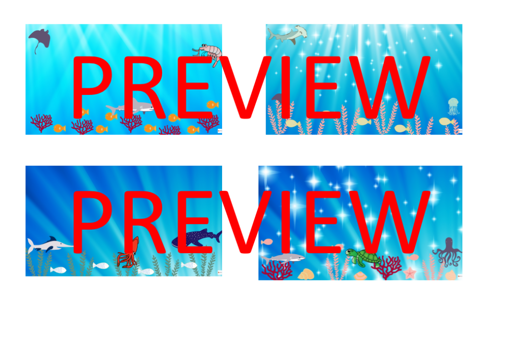 Virtual Classroom Template Ocean Background - Made By Teachers