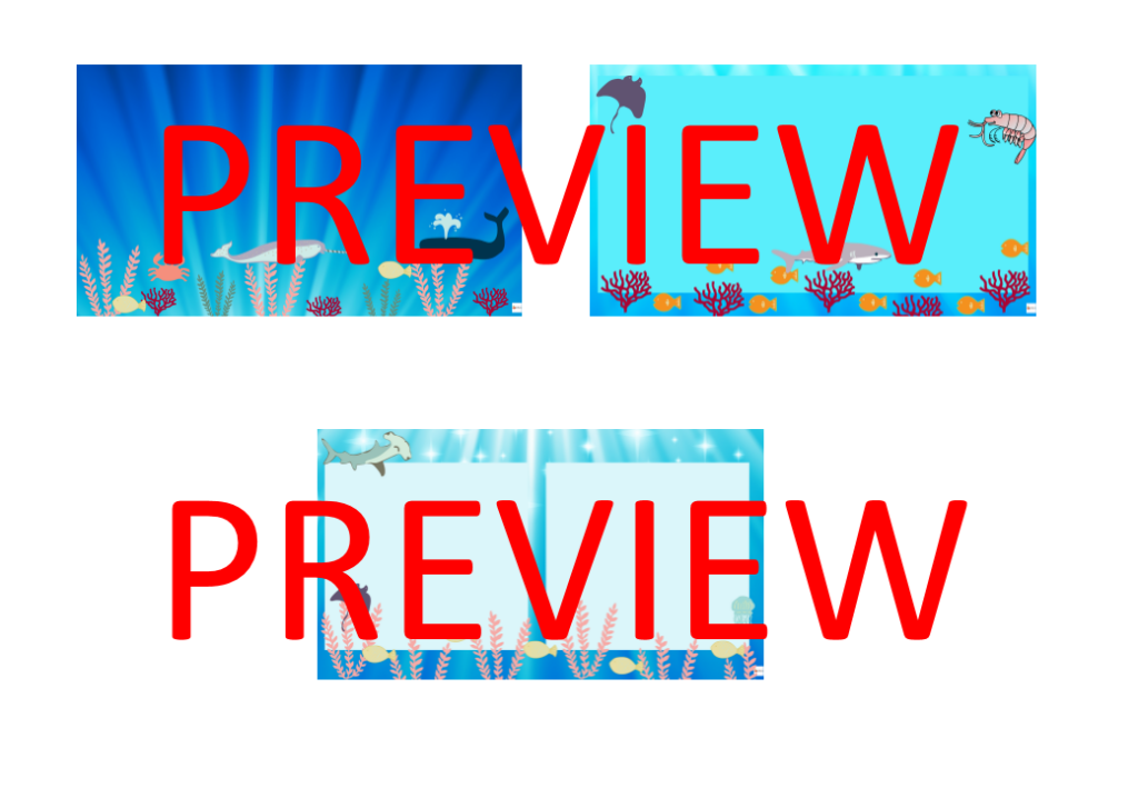 Virtual Classroom Template Ocean Background - Made By Teachers