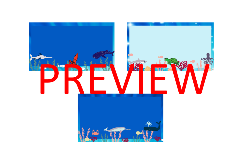 Virtual Classroom Template Ocean Background - Made By Teachers