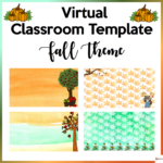 Virtual Classroom Template Fall Background | Made By Teachers